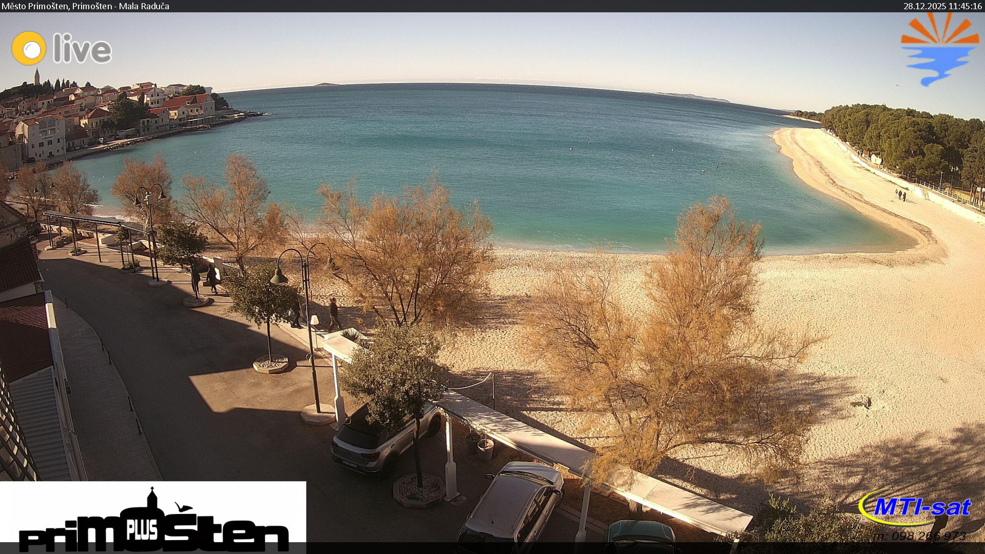 Webkamera Město Primošten Primošten - Mala Raduča