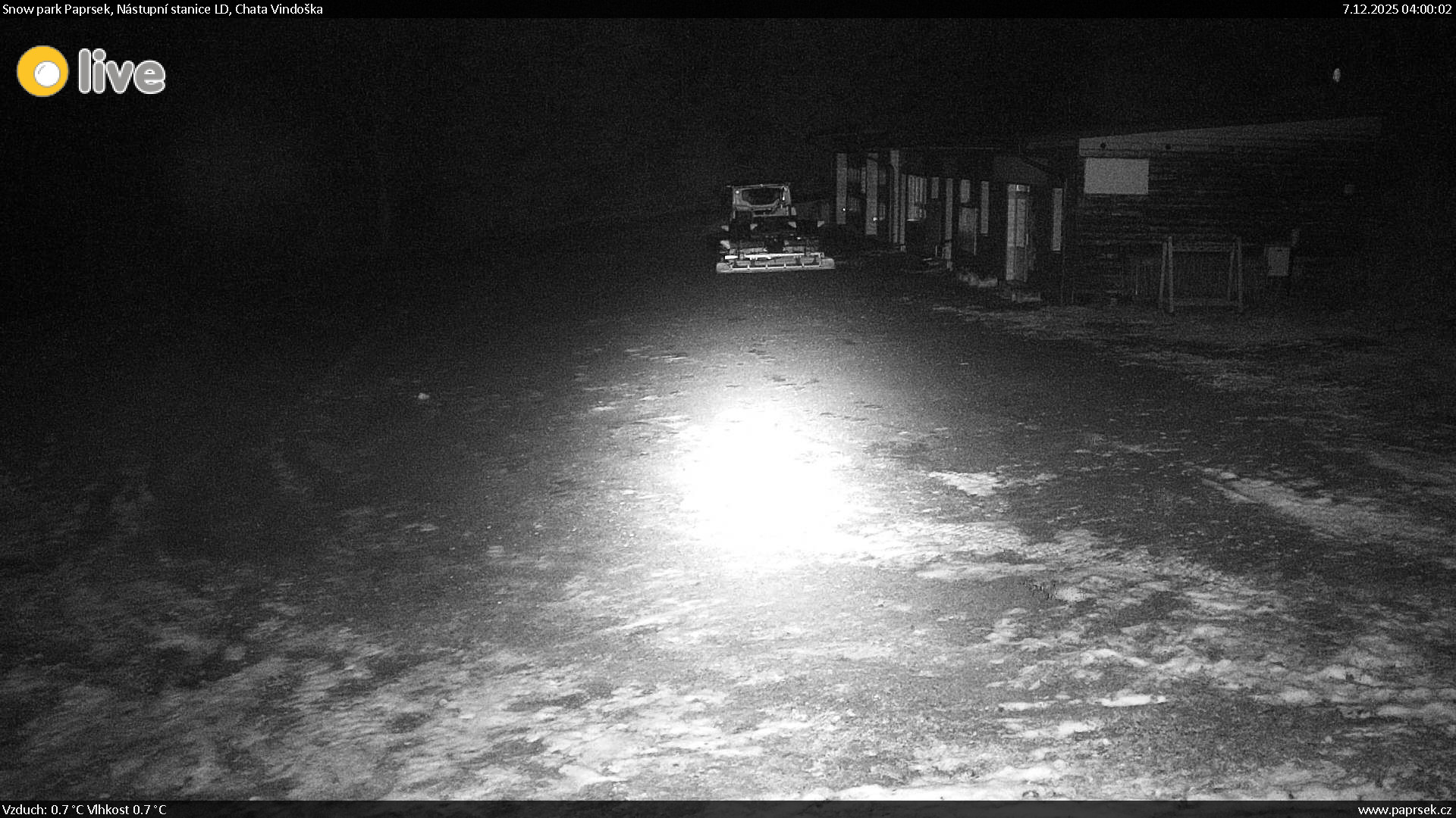 Webkamera Snow park Paprsek Pokladny u lanové dráhy