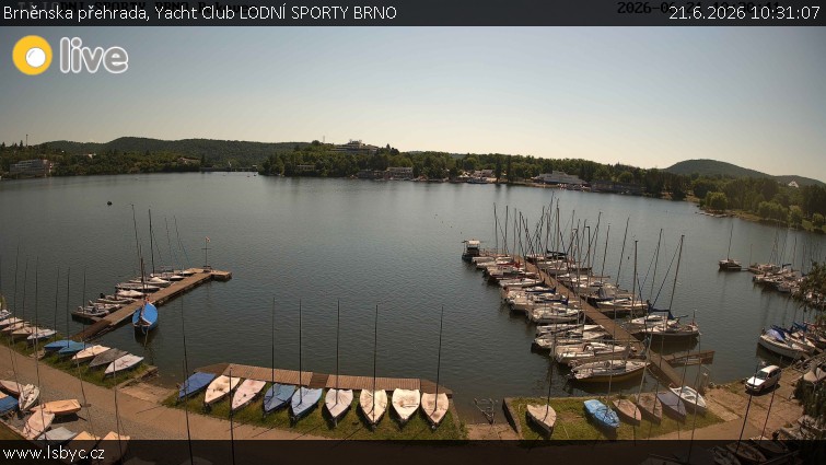 Webcam - Weather - Brno Reservoir - Yacht Club BOATING SPORTS BRNO ...